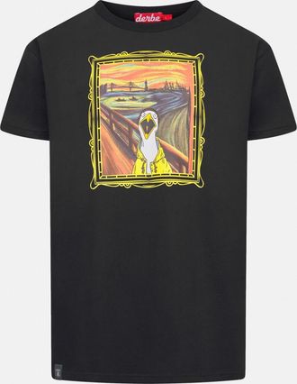 Derbe Derbe T-Shirt Schreim&ouml;we Herren Schwarz GOTS Organic