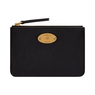 Mulberry Femme, Sacs, Noir, Taille: ONE Size Plaque Small Zip Coin Pouch
