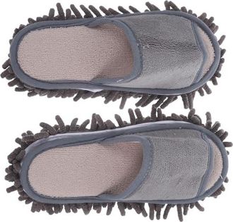 Beaupretty Pantoufles de Nettoyage Microfibre pour Sol Intérieur Chaussons Paresseux Absorbants Poussière Semelle Amovible Lavable Unisexe pour Maison