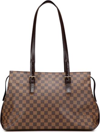 Louis Vuitton sac porté épaule Damier Ebene Chelsea (2001) - Marron