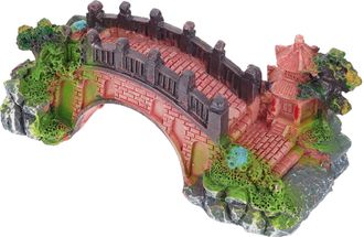 Hemobllo Kleine Tellerdekoration Bridge aus Umweltfreundlichem Material Korrosionsbest&auml;ndig Farbecht Wiederverwendbar Tablett und Desktop Dekor f&uuml;r Restaurant 