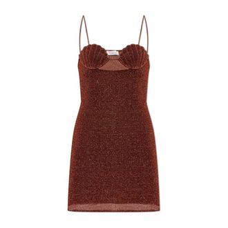 Os&eacute;ree Lumiere Cutout Mini Dress - - Dresses - Damen - Braun - L
