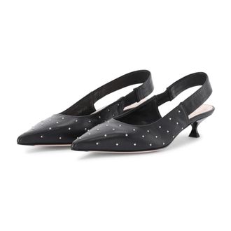 AGL Slingback mit Nieten und Bequemem Absatz - - Shoes - Damen - Schwarzk - 41 EU
