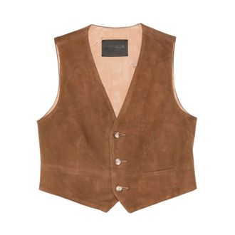 Dondup Homme, Vestes, Beige, Taille: XS Pl0586D Vest