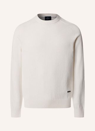Hackett Pullover Saddle Crew weiss