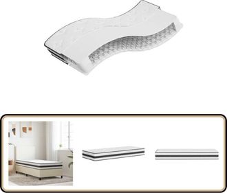 vidaXL Matratze Bonnell-Federkern Mittel 70x200 cm - Bonnell-Matratze - Federkernmatratze - Matratze 70x200 - Einzelbettschaummatratze - Mittelhart