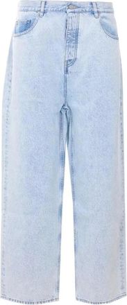 Dr&ocirc;le de Monsieur Jean Coupe Ample Effet D&eacute;lav&eacute; - Homme - Jeans - Bleu - Taille: S
