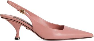 Dolce & Gabbana escarpins pointus &agrave; bride arri&egrave;re - Rose
