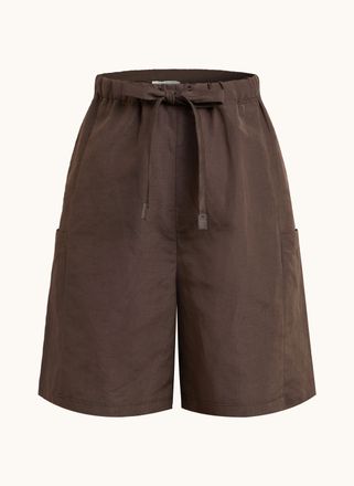 Max Mara Shorts Quebec Mit Leinen Und Seide braun