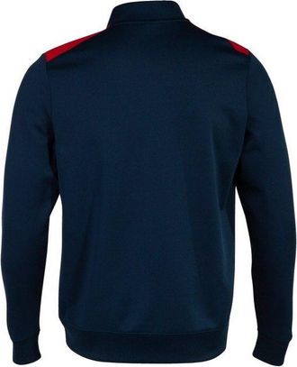 Joma Sweatshirt Pullover Championship VII (Half-Zip, Fleece-Futter) marineblau/rot