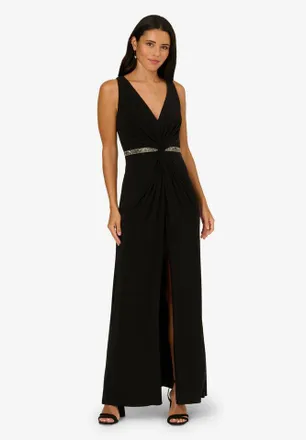 Adrianna Papell Abendkleid Draped Jersey Gown Glamour&ouml;s, schimmernd, stilvoll