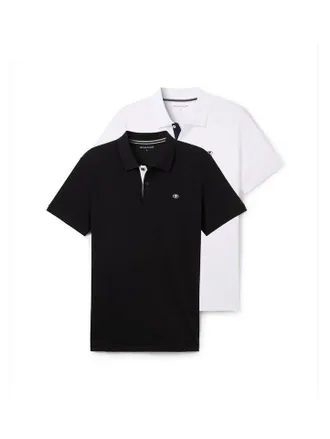 Tom Tailor Poloshirt (Packung, 2-tlg) im Doppelpack