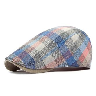 Generic Casquette gavroche &agrave; visi&egrave;re plate en polyester rayures for homme et femme Pour lautomne et lhiver(Color 3)