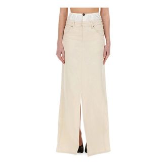 Maison Margiela Anonymity of the Lining Long Skirt - - Skirts - Damen - Beige - XS