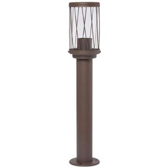 Trade Shop Trade Shop - LAMPIONCINO DA ESTERNO IN ALLUMINIO ROSSO RUGGINE DA GIARDINO MODERNO E27 IP44 PT-01