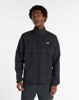 New Balance Athletics - Veste pliable r&eacute;fl&eacute;chissante - Noir