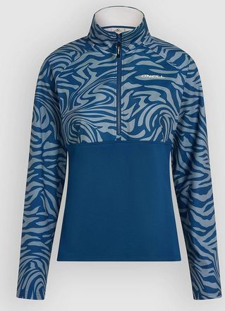 O'Neill FwcCruz Printed Half-Zip Fleece Pullover blue swirl zebra
