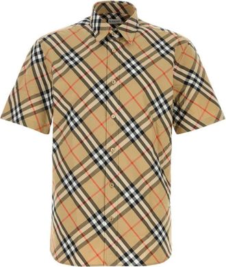 Burberry Homme, Chemises, Multicolore, Taille: S Short Sleeve Chemises