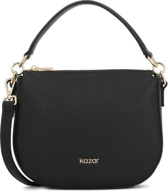 Kazar Femme, Sacs, Noir, Taille: ONE Size Sac &agrave; main en cuir avec deux bandouli&egrave;res