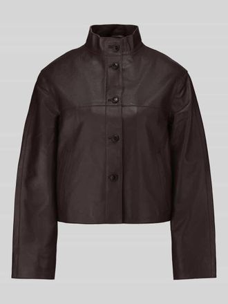 Jake*s Casual Regular Fit Lederjacke aus reinem Lammnappa