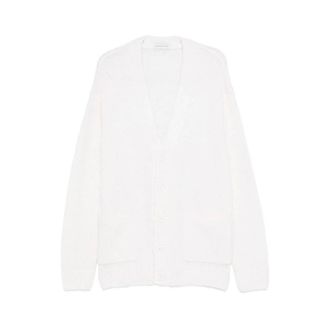 Dries Van Noten Homme, Pulls, Blanc, Taille: S Cardigan