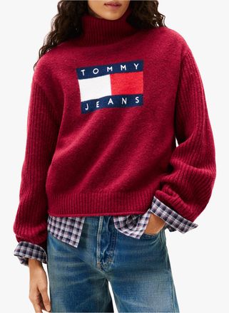 Tommy Hilfiger Pull c&ocirc;tel&eacute; &agrave; logo