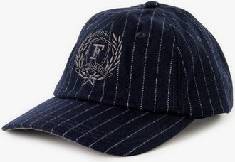 Fa&ccedil;onnable Casquette ray&eacute;e &agrave; visi&egrave;re incurv&eacute;e en coton