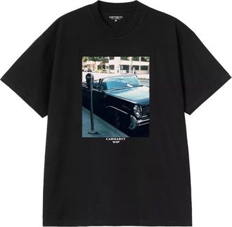 Carhartt Work in Progress Homme, Tops, Noir, Taille: S S/S Warm Views T-Shirt