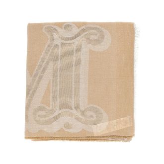 Max Mara Jacquard linen-blend scarf Woman One Size