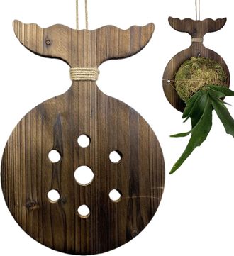 Generic Pflanzbrett f&uuml;r Holzwand - Vertikale Staghorn Farn Pflanze, platzsparende Gartendekoration, h&auml;ngende Pflanze Display-Panel | Schlafsaal Schlafzimmer B