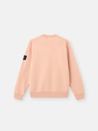 Stone Island Logo-Patch Cotton Sweatshirt - Rose