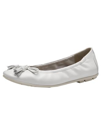Tamaris Damen Ballerinas Leder; White/wei&szlig;; 38 EU