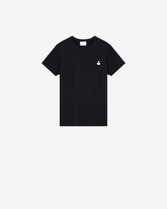 Isabel Marant T-shirt Tee Shirt Zafferh - Homme - Noir Et &Eacute;cru - Taillexs - Isabel Marant