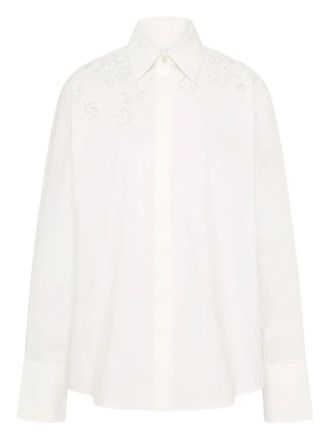 Rebecca Vallance chemise Jovie &agrave; manches longues - Blanc