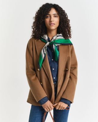 GANT Damen Seidentuch mit Baum-Print (ONE SIZE) DARK MOSS Grün