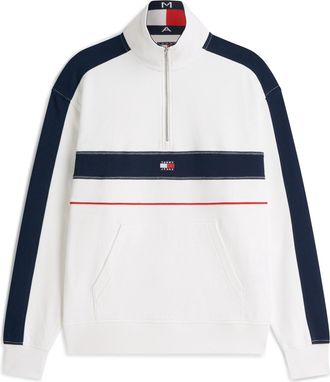 Tommy Jeans Shirt Colour-blocked Quarter-zip Relaxed