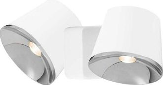 Leds - C4 Leds-c4 - Drone - Applique / Plafonnier led Int&eacute;gr&eacute;e Chrome, Blanc