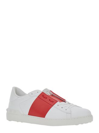 Valentino Garavani Mens Sneakers Low-Top White Calfskin Trainers