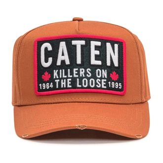 Dsquared2 Homme, Accessoires, Orange, Taille: ONE Size Caten Patch Baseball Cap