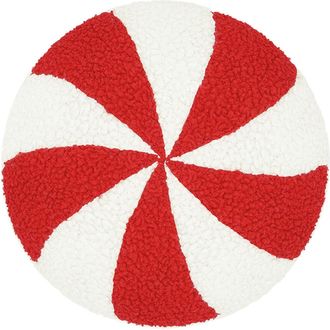 Generic Candy Dekokissen - Pl&uuml;sch-Wurfkissen in Zuckerstangenform, rot-wei&szlig; gestreiftes Kissen | Festliche Weihnachtsdekoration, weicher und gem&uuml;tlicher f&uuml;r S