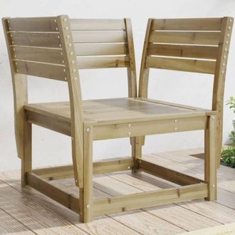 vidaXL Chaise de jardin bois de pin impr&eacute;gn&eacute; Vidaxl