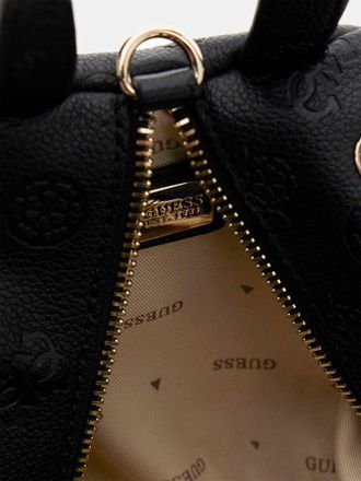 Guess Womens Crossbody Bag Black Logo Polyurethane - Pouches
