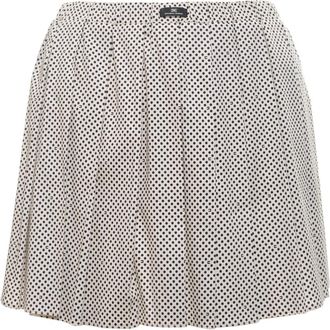 Elisabetta Franchi Femme, Jupes, Blanc, Taille: 40 FR Jupe en coton &agrave; imprim&eacute; pois