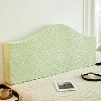 Generic Elastischer Jacquard Kopfteilbezug Anzubringender Kopfteilbezug Passt gew&ouml;lbten Kopfteilen Kratzfester Staubschutzbezug f&uuml;r Schlafzimmer-Dekoration So