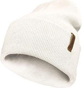 TOSKATOK Bonnet Unisexe Doux au Toucher pour Femme ou Bonnet en Tricot Slouch Bonnet laineux dhiver Chaud