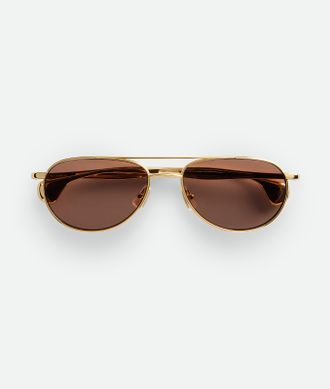 Bottega Veneta Lunettes De Soleil Aviateur Fin - Bottega Veneta