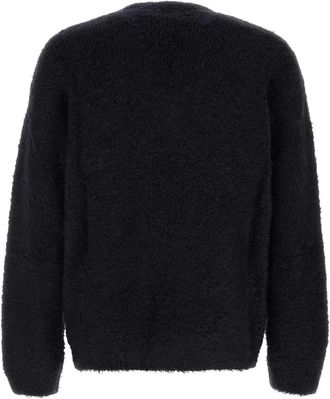 Dolce & Gabbana Alpaca-Blend V-Neck Sweater - Black