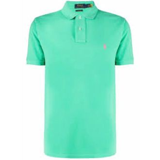 Polo Ralph Lauren Slim Fit Poloshirt - - Tops - Herren - Gr&uuml;n - L