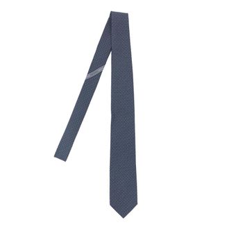 Ferragamo Homme, Accessoires, Bleu, Taille: ONE Size Cravate Gancini en Jacquard de Soie