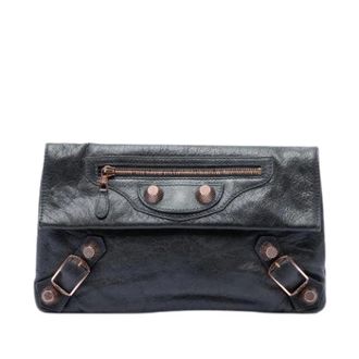 Balenciaga Pre-owned Motocross Giant 21 Envelope Clutch - Femme - Pre-owned - Bleu - Taille: ONE Size